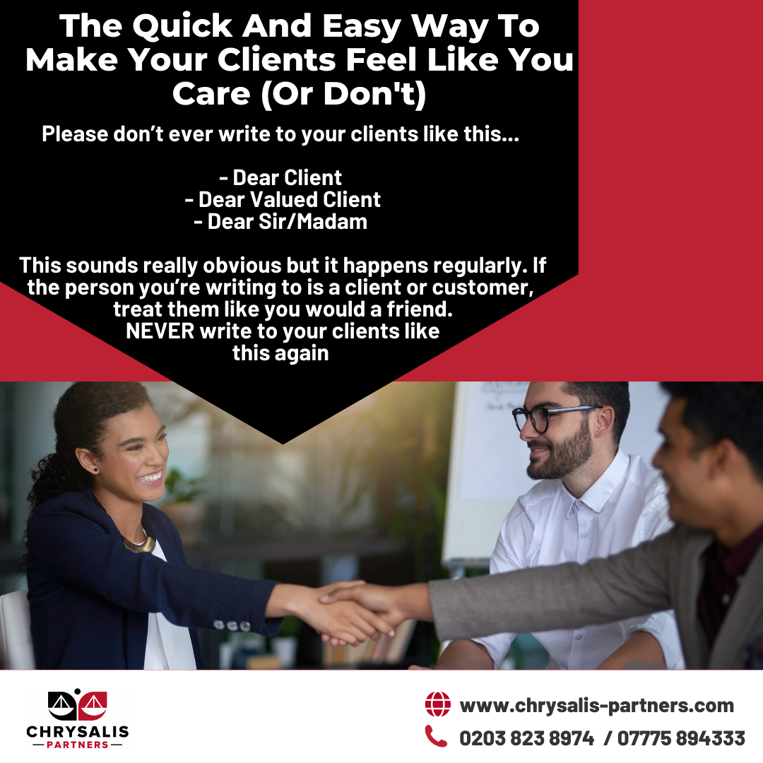 Impersonal Communication - Chrysalis Partners